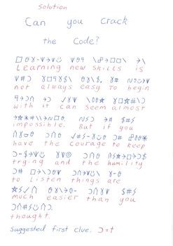 Image result for Code-Breaking Leter