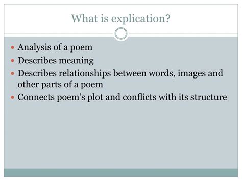 Image result for Explication Definition