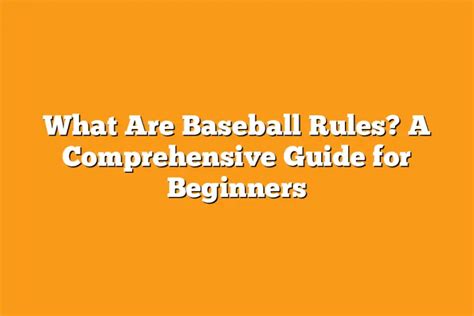 Image result for Basic Baseball Rules