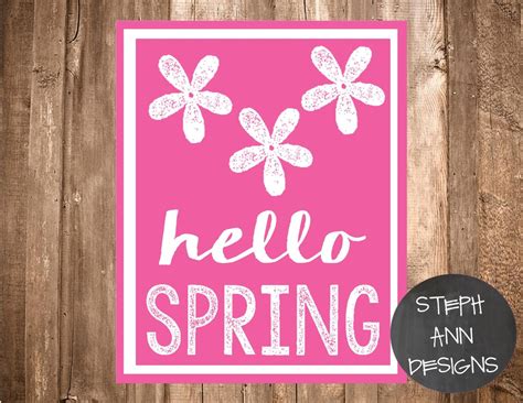Image result for Hello Spring Printable Images