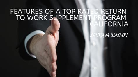 Image result for Return to Work Supplement Program