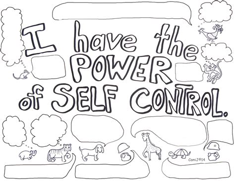 Image result for Self-Control Coloring Sheets