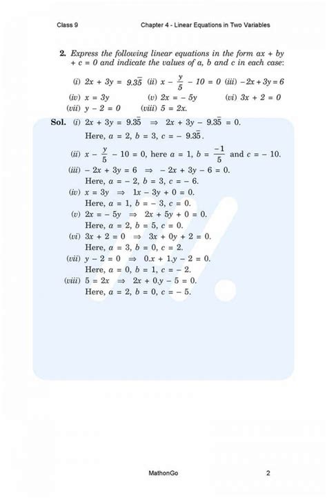 Image result for Class 9 Math Chapter 4