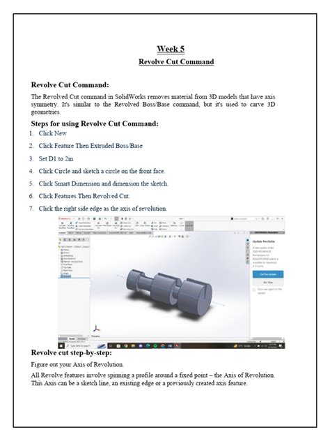 Image result for SolidWorks Revolve Cut for Beginners