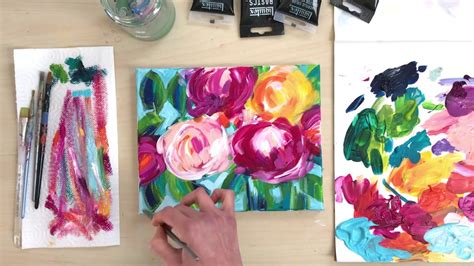 Image result for Abstract Flower Painting Tutorial