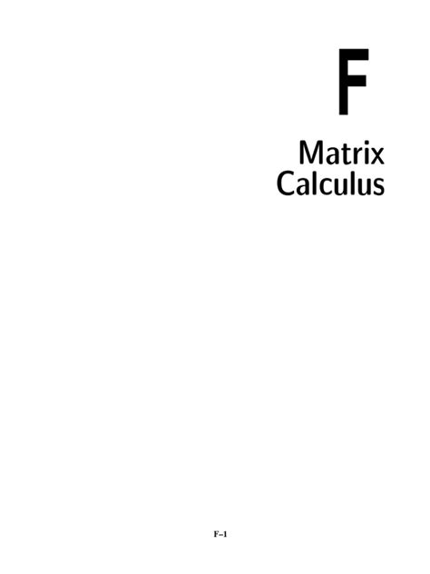 Image result for Matrix Calculus