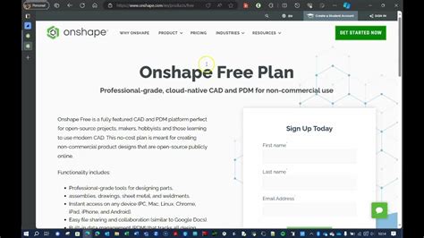 Image result for Onshape Sign Up