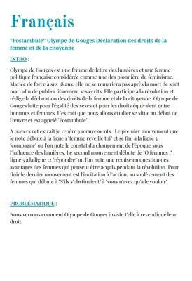 Image result for Ddfc Olympe De Gouges Resume