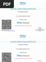 Image result for Infosys Springboard Certificate Sample