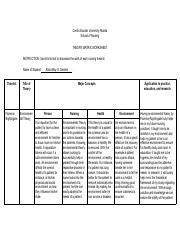 Image result for Theory Matrix Worksheet