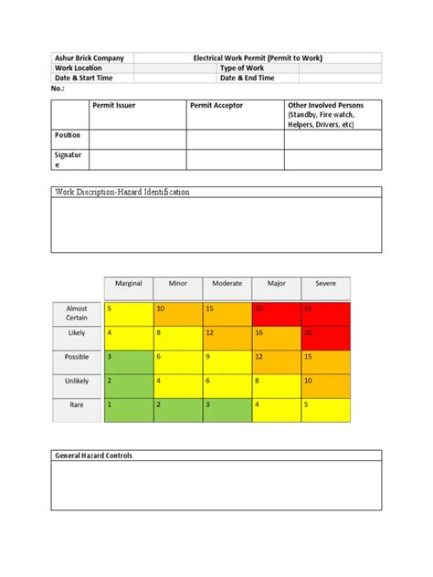 Image result for Electrical Work Permit