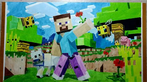 Image result for Minecraft Background Drawing