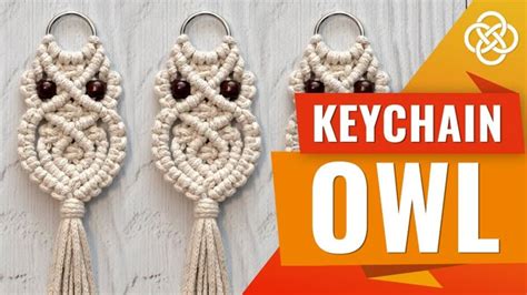 Image result for Tutorial Macrame Owl Keychain