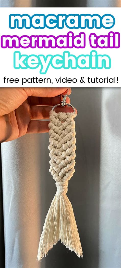 Image result for Mermaids Tail Macrame Keychain Tutorials