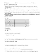 Image result for Lab Enthalpy Student Guide