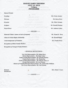 Image result for Family Reunion Program Script