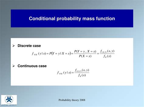 Image result for Conditional Probability Mass Function of Continuous Random Variable