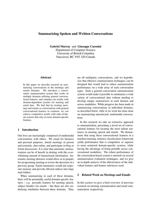 Image result for Summarizing Conversation