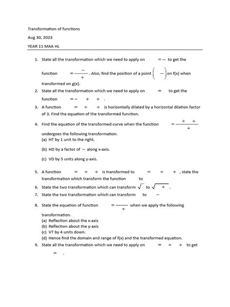 Image result for Transformation Practice Worksheet