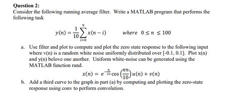 Image result for Running Average Filter with Matlab Code