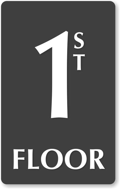 Image result for First Floor Sign