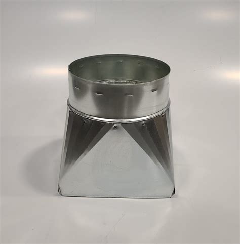 Image result for Square to Round Duct Connection