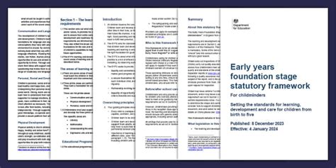 Image result for EYFS Framework Explained