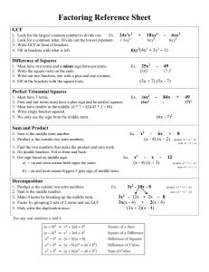 Image result for Factoring Methods