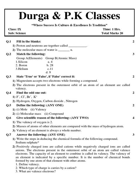 Image result for 9th Std Science Answer Key