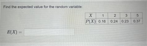 Image result for Problems On Expected Value of Random Variable