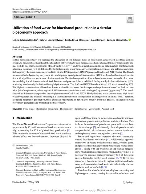 Image result for Food Waste Bioethanol