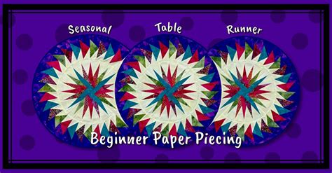 Image result for Paper Piecing Table Runner