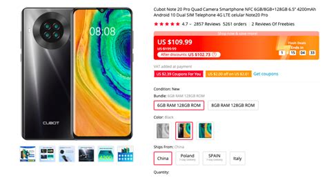 Image result for Cubot Note 20 Pro