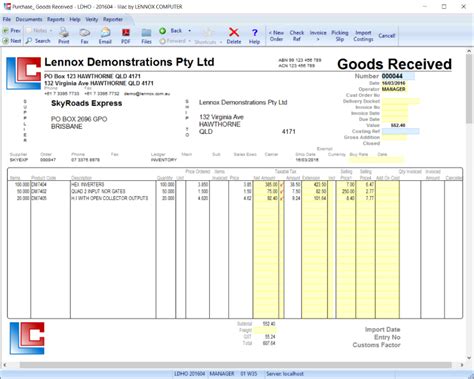 Image result for SQL Goods Received