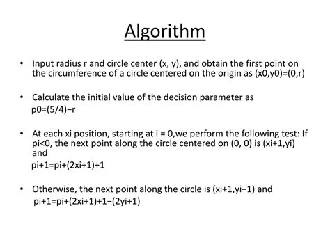 Image result for +Mid Point Circle Algorithm in Computer Grapics
