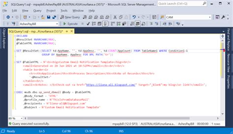 Image result for SQL Email Notification with HTML