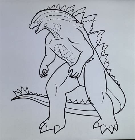 Image result for Godzilla Tutorial Draw Easy