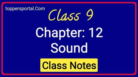 Image result for Class 9 Sound Notes