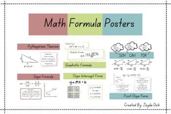 Image result for Geometry Formula Chart Poster