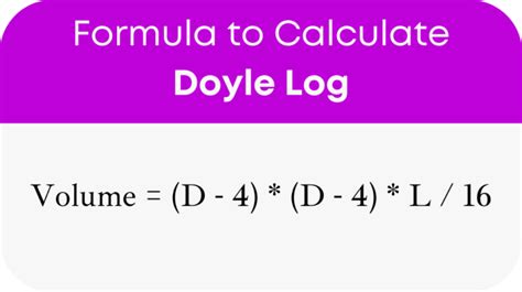 Image result for Doyle Log Rule Chart