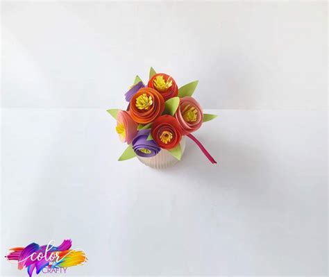 Image result for Construction Paper Flower Tutorial