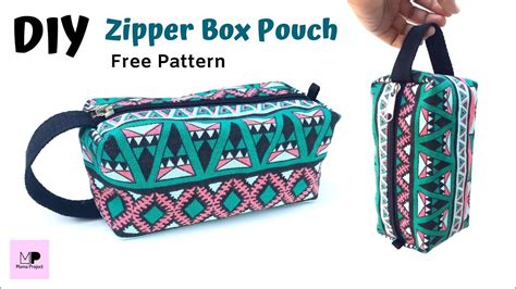 Image result for Box Zipper Pouch Pattern-Free