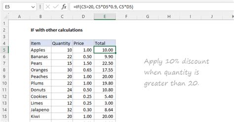 Image result for IF Function Excel with Calculations