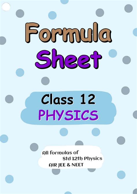 Image result for Class 12 Physics Chapter 1 JEE Formula