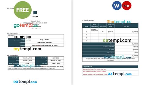 Image result for Freelance Invoice Example