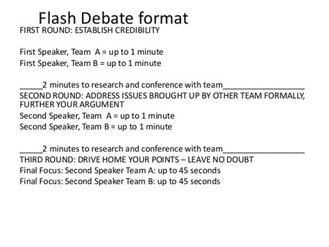 Image result for Final Debate Example