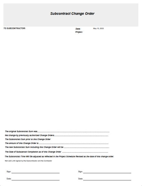 Image result for Document Change Order Process