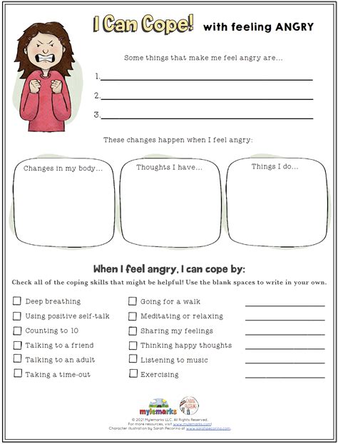 Coping Skills For Anger Worksheets - Printable Word Searches - Auto News