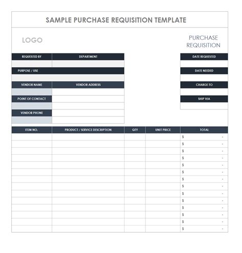 Image result for Purchase Requisition Form