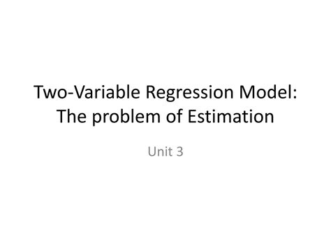 Image result for Two Variable Regression Model